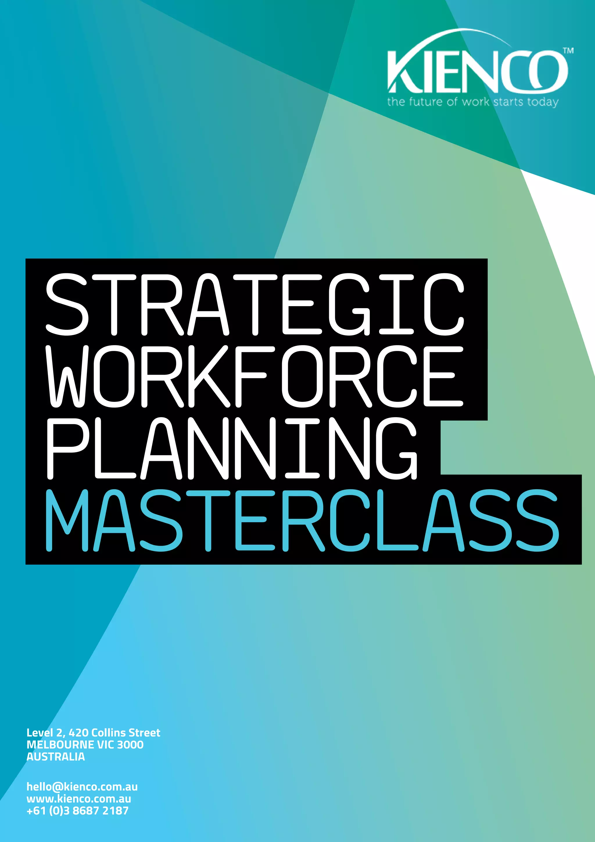Strategic Workforce Planning Masterclass Brochure 2015 | PDF