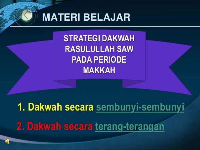 Strategi Dakwah Rasullah Di Makkah Tarikh Dan Kebudayaan Islam