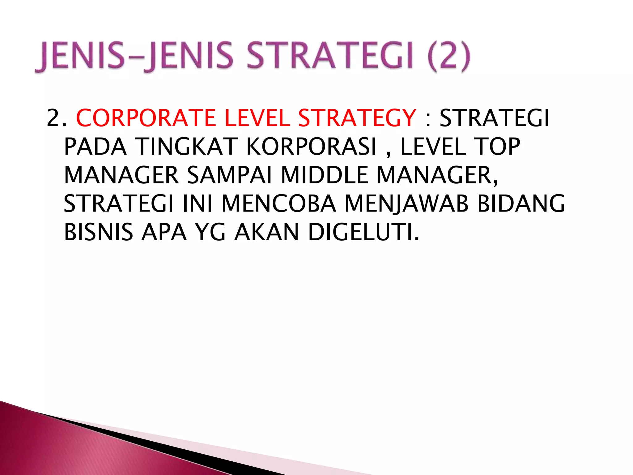 Strategi Dalam Organisasi | PPTX