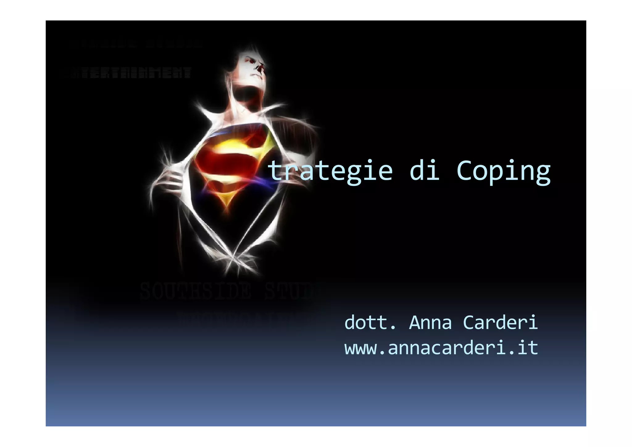 Strategie di coping | PPT