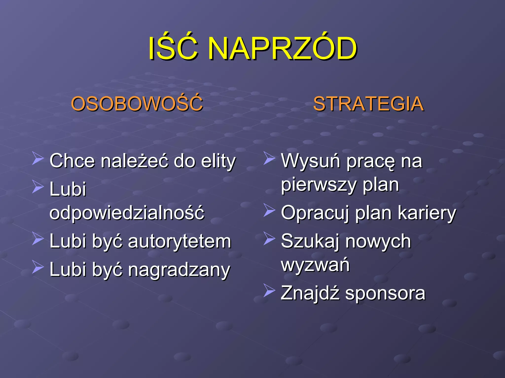 Strategie kariery zawodowej | PPT | Career Planning | Careers