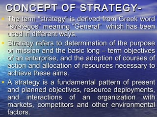 A Presentation on Strategies and Policies (Operation Research) | PPT