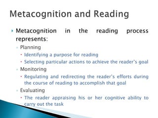 Strategies And Metacognitive Skills 2 | PPT