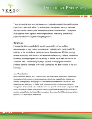 Ensuring Integrity for Medical Tissues and Devices | PDF | Business ...