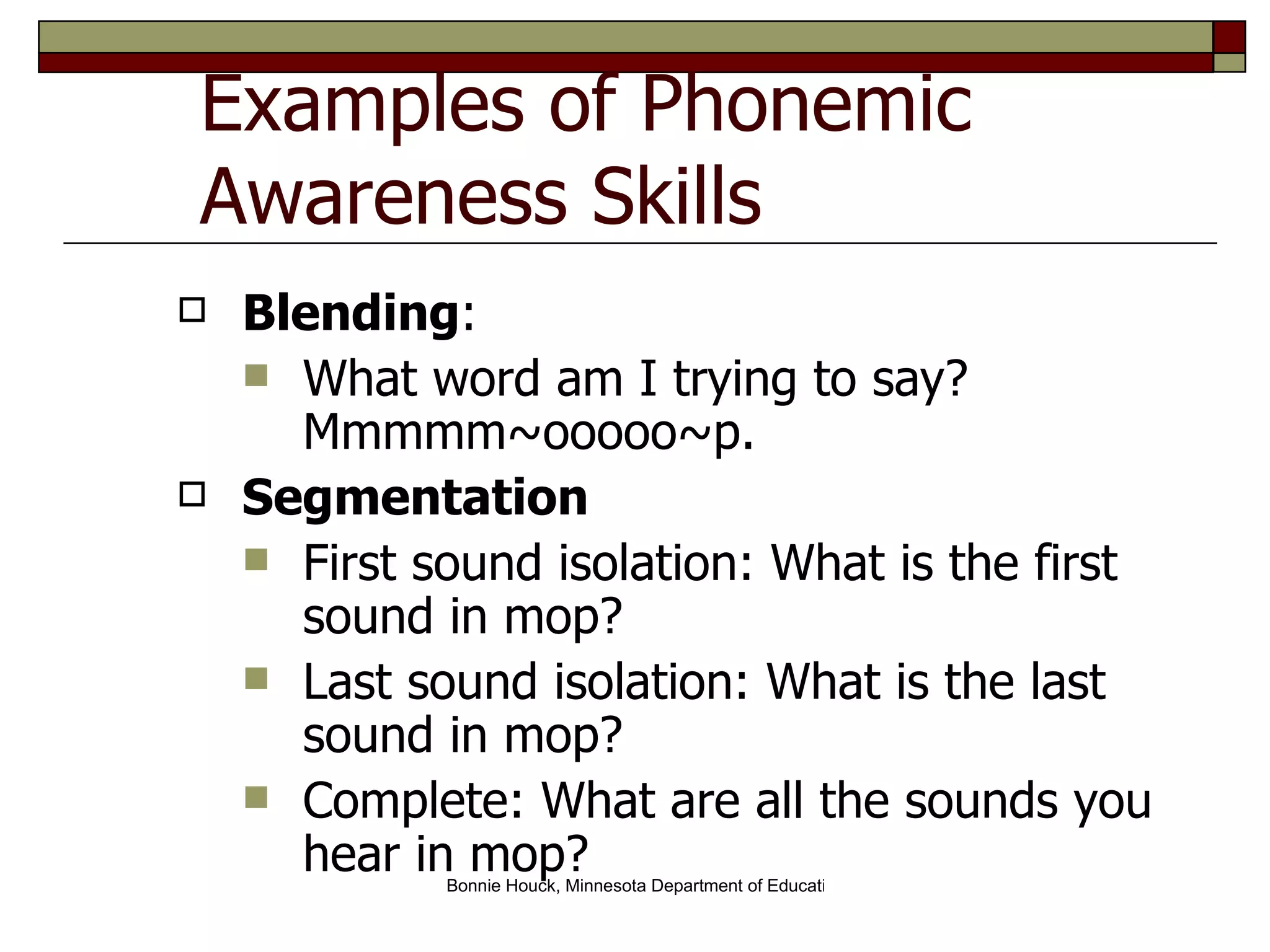 Strategies for Incorporating the National Reading Panels Five ...