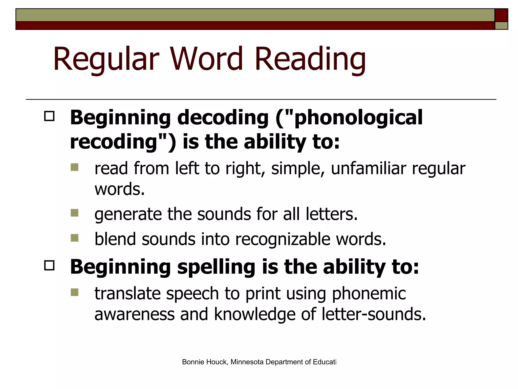 Strategies for Incorporating the National Reading Panels Five ...
