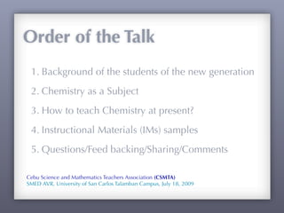 Strategies In Teaching Chemistry | KEY