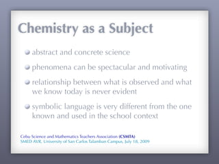 Strategies In Teaching Chemistry | KEY
