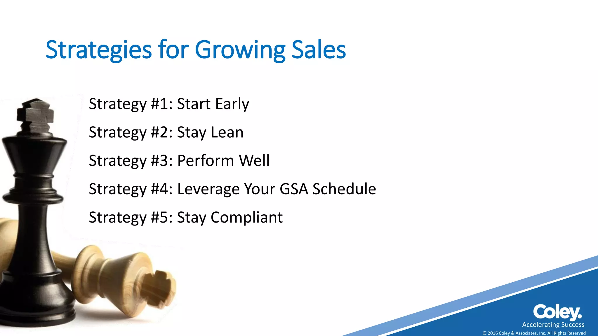 5 Strategies to Increase GSA Schedule Sales | PDF