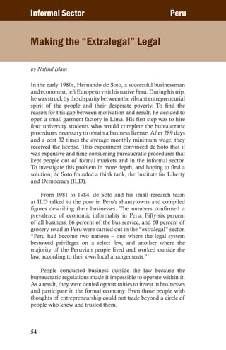 Strategies informalsector | PDF