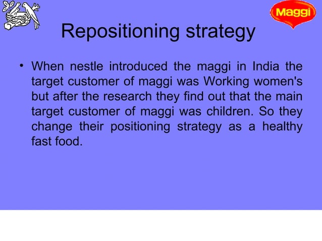 Strategies of Maggi | PPT