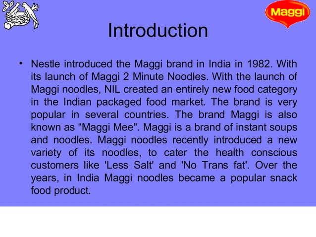 Strategies of Maggi | PPT