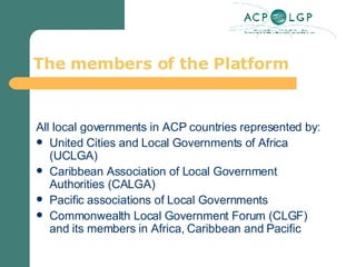 Strategies to improve knowledge sharing and communication in ACP-EU ...