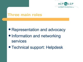 Strategies to improve knowledge sharing and communication in ACP-EU ...