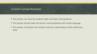 Strategies and activities for english language learners | PPT