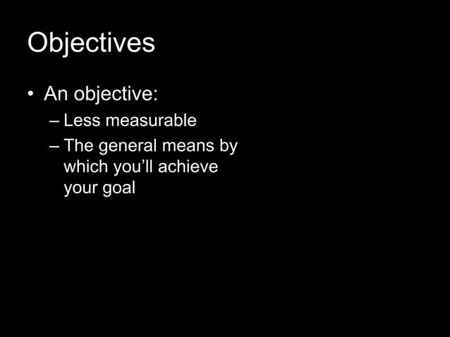 GOST: Goals, Objectives, Strategies and Tactics | PPTX