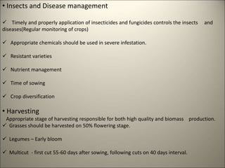 ENHANCING FODDER PRODUCTION | PPT | Agriculture | Industries