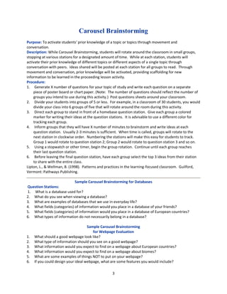 Strategies for activating prior knowledge | PDF