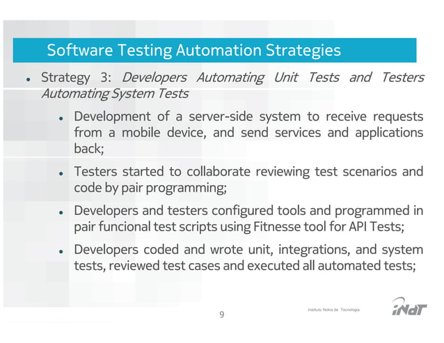 Strategies For Agile Software Test Automation Ppt