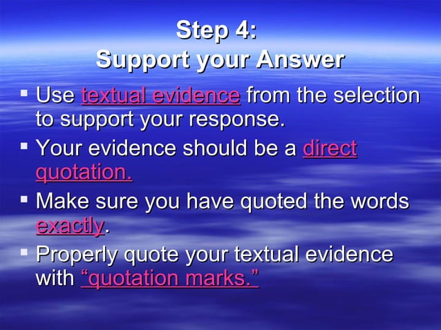 Strategies for answering open end questions | PPT