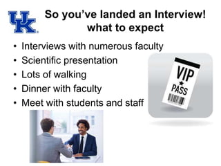Strategies for a successful academic interview | PPTX