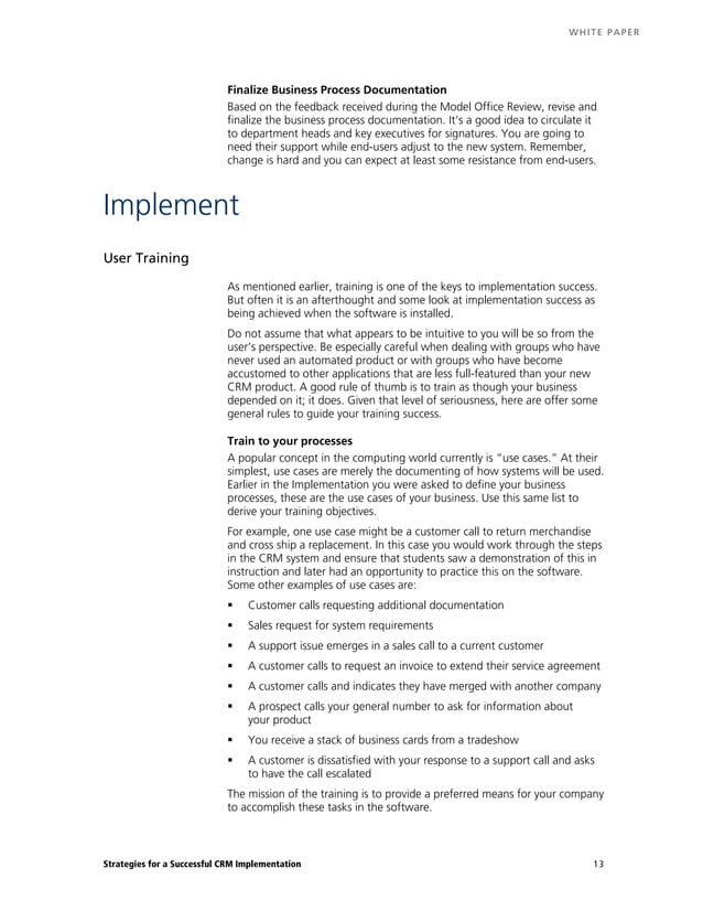 Strategies For A Successful CRM Implementation | PDF | Computing ...