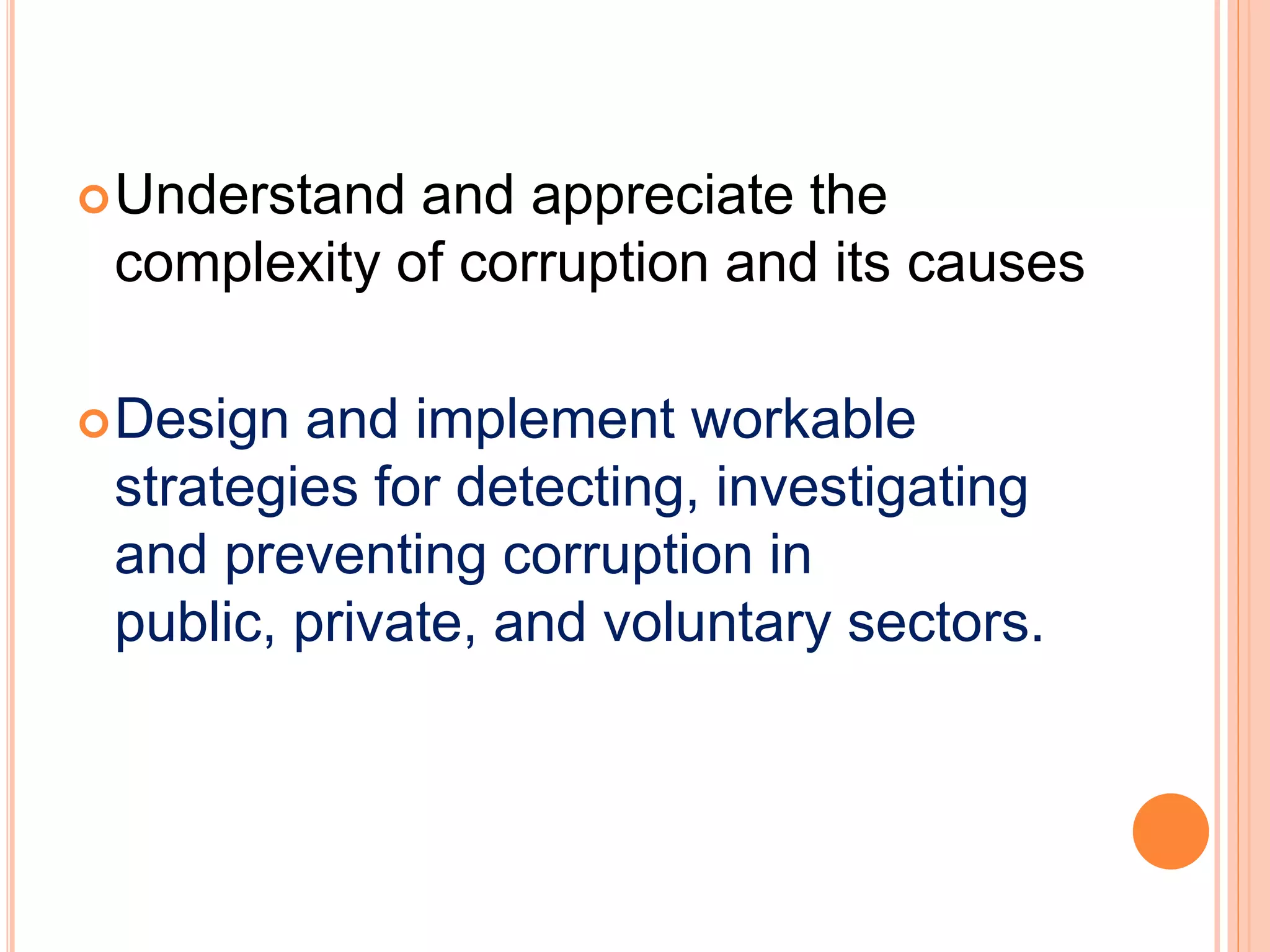 Strategies for combating corruption | PPTX