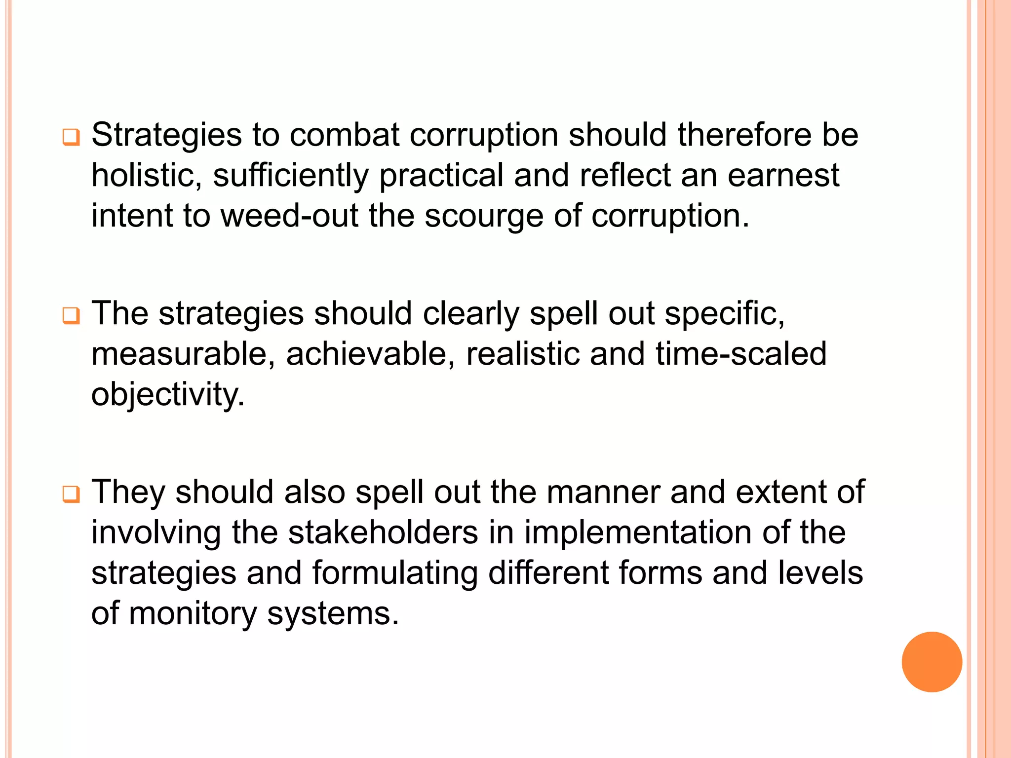Strategies for combating corruption | PPTX