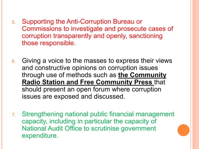 Strategies for combating corruption | PPTX