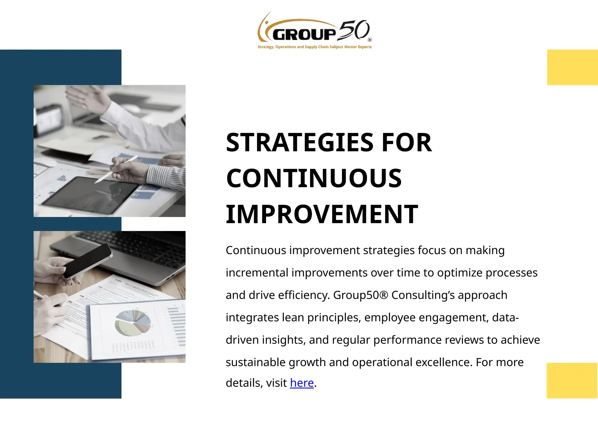 Strategies For Continuous Improvement - Group50 | PPTX