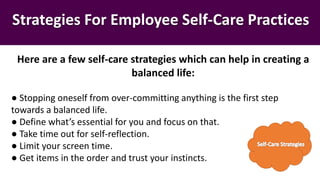 Strategies For Corporate Wellness And Self-Care To Have A Balanced Life ...