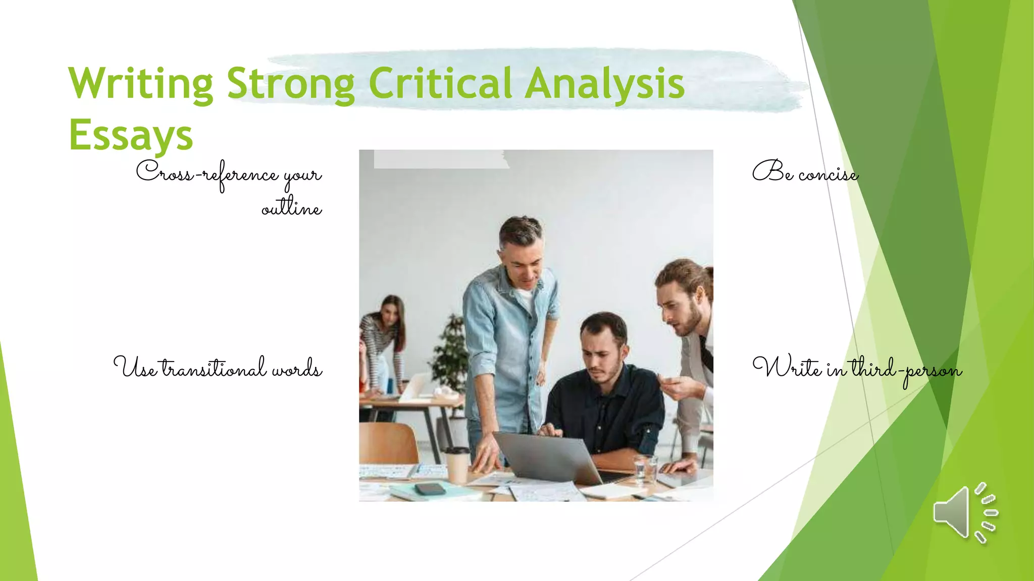 Strategies For Critical Analysis Essay Writing
