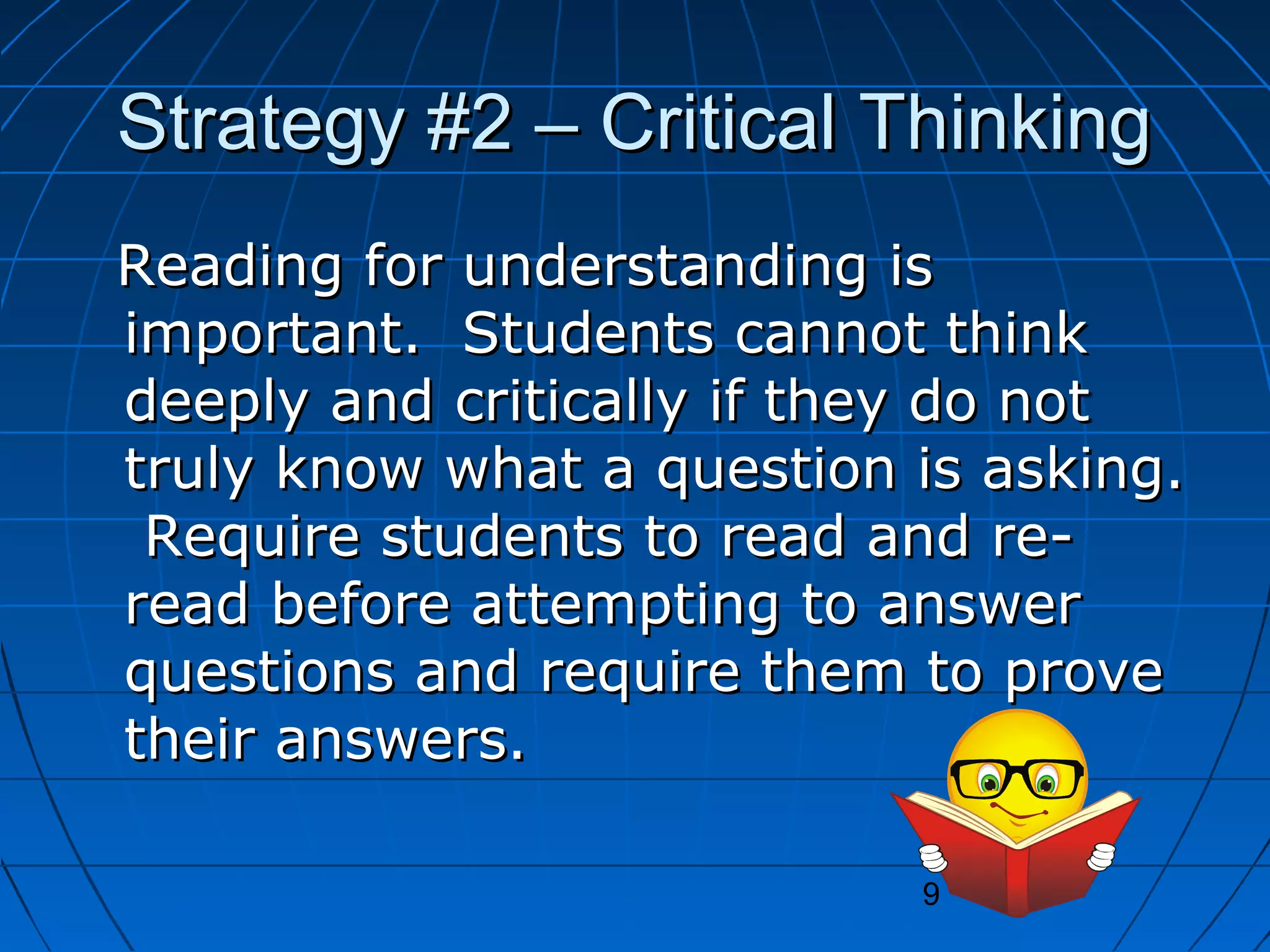 Strategies for Developing Creativity and Critical Thinking | PPT