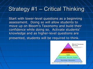 Strategies for Developing Creativity and Critical Thinking | PPT