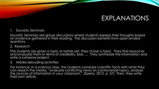 Strategies for Developing Creativity and Critical Thinking | PPTX