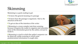 Strategies for Developing Your Reading Skills | PPTX