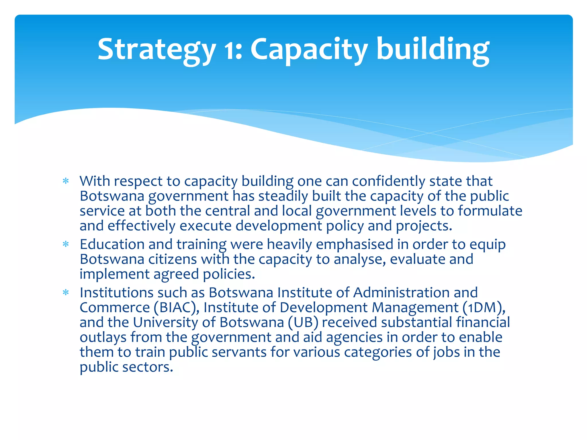 Strategies for development in Botswana | PPTX