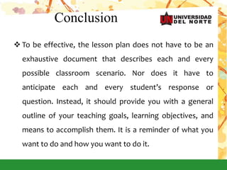 Strategies for effective lesson planning | PPTX