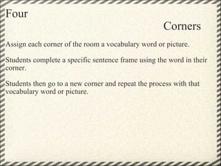 Strategies for encouraging oral practice | PPT