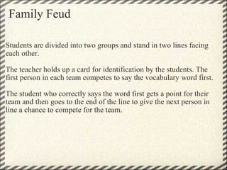 Strategies for encouraging oral practice | PPT