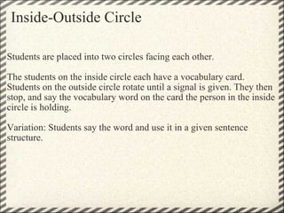 Strategies for encouraging oral practice | PPT