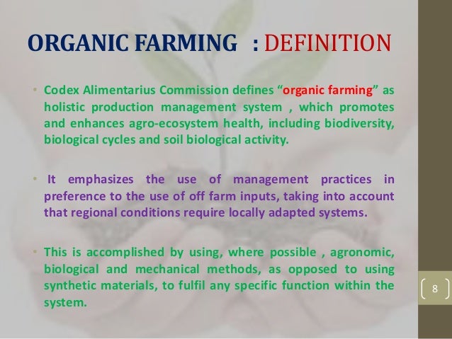 Organic Farming Definition