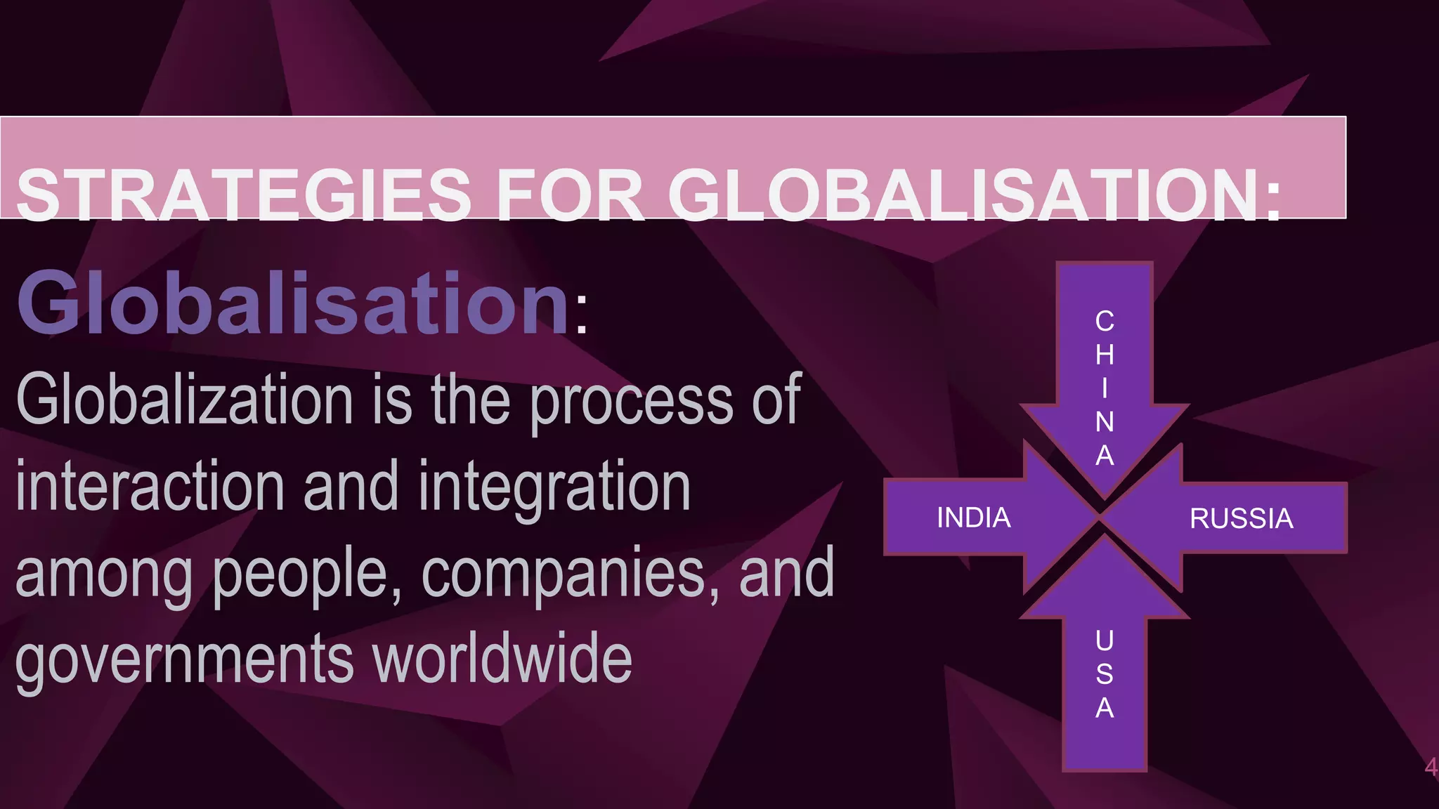 STRATEGIES FOR GLOBALISATION | PPTX | Business Administration | Business