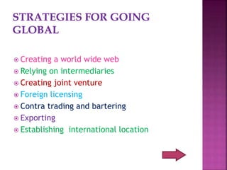Strategies for going global | PPTX