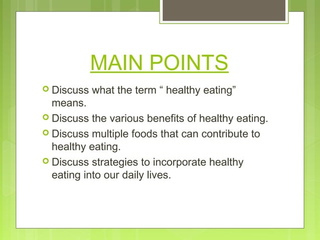 Strategies for healthy eating pp | PPT