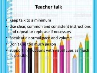 Strategies for listening and speaking for beginners | PPT