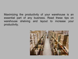Strategies for making your warehouse more efficient | PPTX
