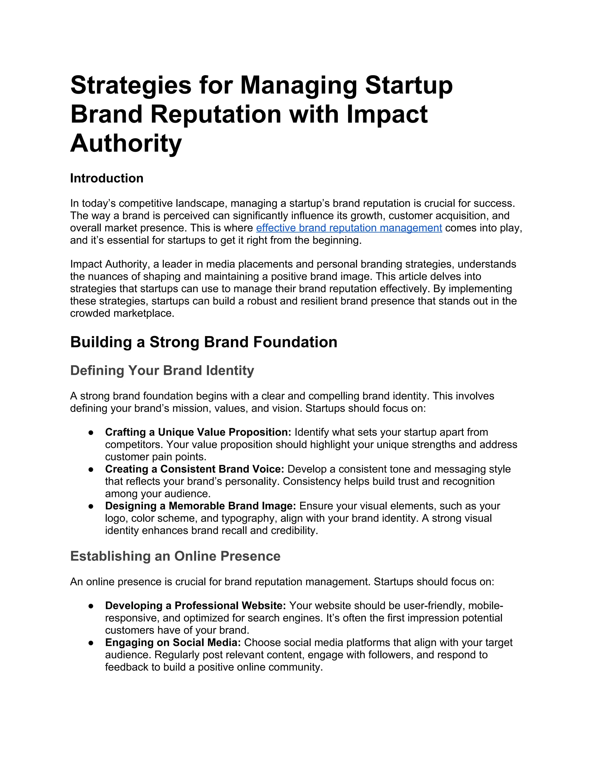 Strategies for Managing Startup Brand Reputation with Impact Authority.docx
