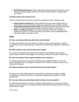 Strategies for Managing Startup Brand Reputation with Impact Authority ...