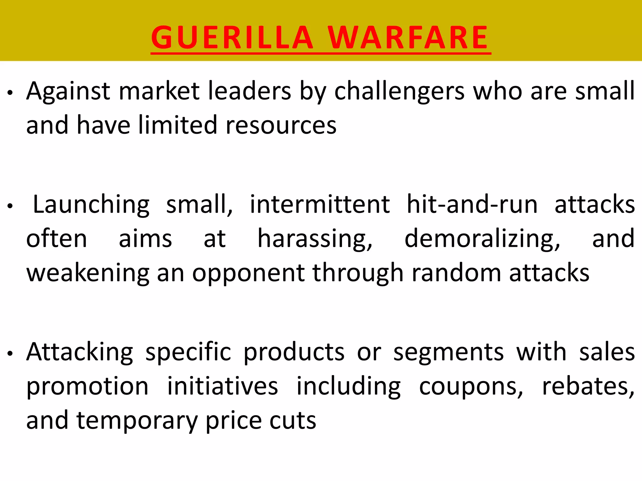 Strategies for marketing warfare | PPTX